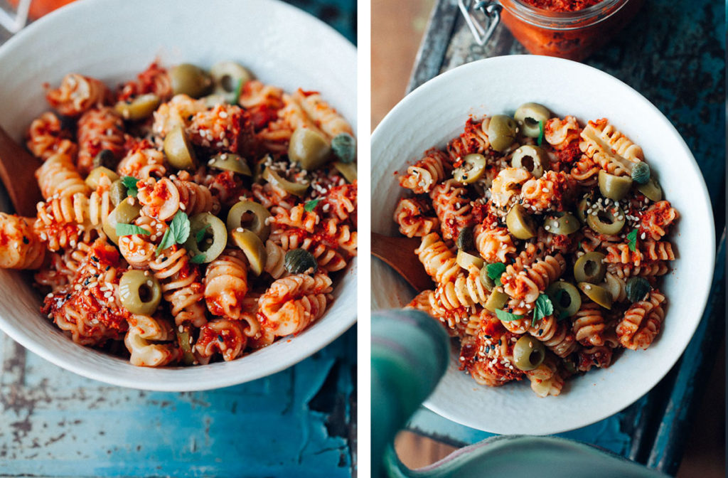 RADIATORI AL PESTO ROSSO